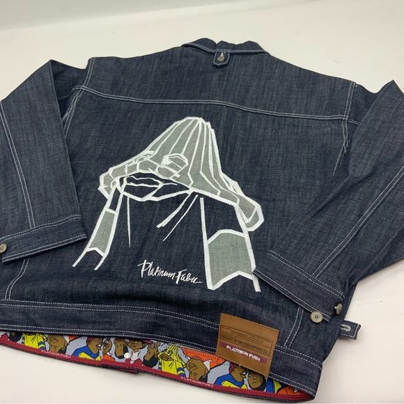 FUBU | Jackets & Coats | Mens Fubu Raw Blue Hornet Denim Jacket Nwt ...